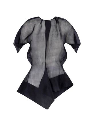 Khaite Black Silk Top Rumi