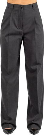 Max Mara Femme, Pantalons, Gris, Taille: 40 FR Salsa Wool Pantalons