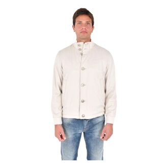 Herno Jacke mit Knopfleiste - - Jackets - Herren - Wei&szlig; - 2XL