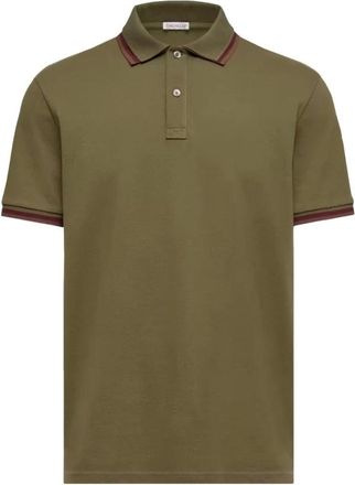 Moncler Homme, Tops, Vert, Taille: XL Piquet Polo