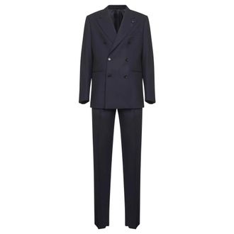 Lardini Feeling Zweireiher Anzug - - Suits - Herren - Blau - 3XL