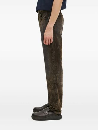 Helmut Lang jean en coton - Vert