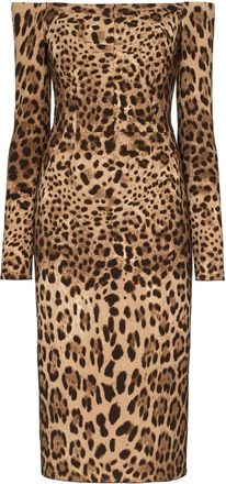 Dolce & Gabbana Knielanges Kleid - Gemustert