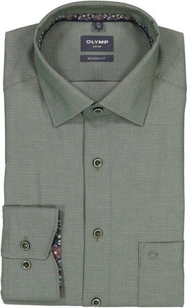 Olymp Herren Hemd gr&uuml;n
