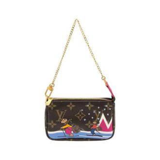 Louis Vuitton Pre-owned Mini Pochette Accessoires Monogram Accessories Pouch - Femme - Pre-owned - Brun - Taille: ONE Size