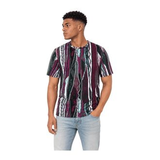 Carlo Colucci T-shirt Knit Print Story - Homme - Tops - Multicolore - Taille: L