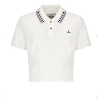 Vivienne Westwood Femme, Tops, Blanc, Taille: 40 FR Polo Classique