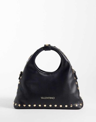 Valentino Florayne - Petit sac clout&eacute; &agrave; poign&eacute;e - Noir