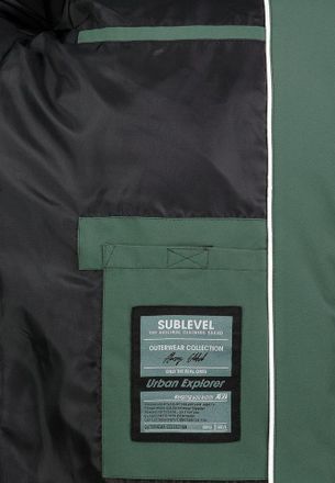 Sublevel Winterjacke Winddichtes Kleidungsst&uuml;ck mit f&uuml;r Herren (1-St) Normal Fit Stehkragen Langarm Einfarbig w&auml;rmend Casual-Style