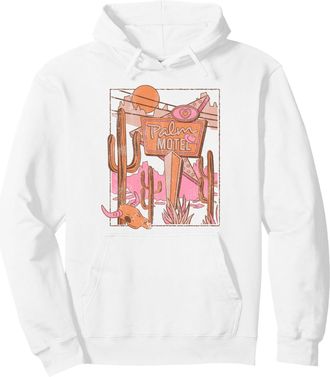 Trendy Apparel Palm Motel Angular Sign Pastel Desert Pullover Hoodie