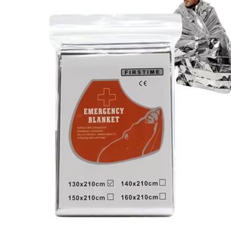 Generico Thermische Überlebensdecke, isolierende Abdeckung für den Außenbereich, tragbare reflektierende Decke für Wohnheim, Camping, Überleben, Notfälle, Torn