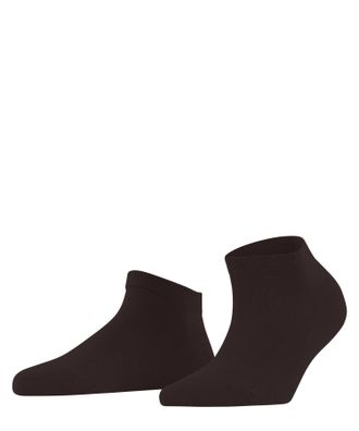 Falke Damen Sneakersocken Family W Sn nachhaltige Baumwolle kurz einfarbig 1 Paar, Braun Dark Brown 5239, 39-42