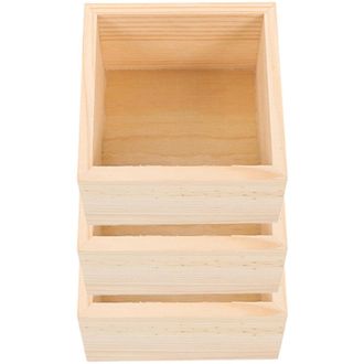 FOMIYES Veemoon 3st&uuml;cke Holzboxen f&uuml;r Aufbewahrung Unfertige DIY-holzkisten Kleine Aufbewahrungsbeh&auml;lter f&uuml;r Bastelmaterial Schmuckboxen als Organizer f&uuml;r Sch
