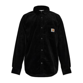 Carhartt Work in Progress Chemise en velours c&ocirc;tel&eacute; Loyde - Homme - Chemises - Noir - Taille: S