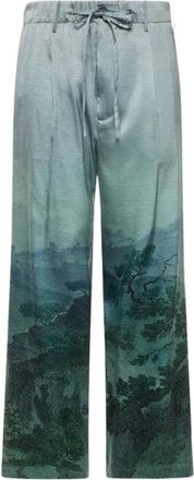 Pierre-Louis Mascia Femme, Pantalons, Vert, Taille: 38 FR Adastrgum Wide Pantalons