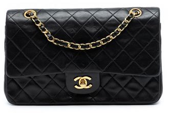 Chanel Hobo Bags - Medium Classic Lambskin Double Flap - Gr. unisize - in Schwarz - f&uuml;r Damen