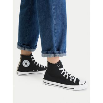 Converse Sneakers aus Stoff Converse Chuck Taylor All Star Leopard A14940C Schwarz