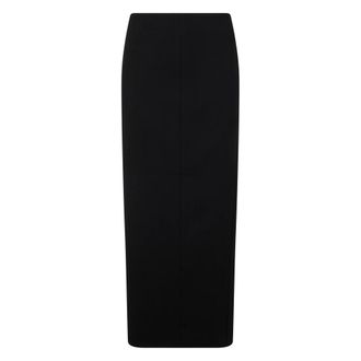 Khaite Lyle Crepe Midi Rock - - Skirts - Damen - Schwarzk - S