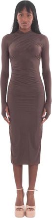 Aniye By Femme, Robes, Brun, Taille: 42 FR Scandal Wrap Neck Midi Dress