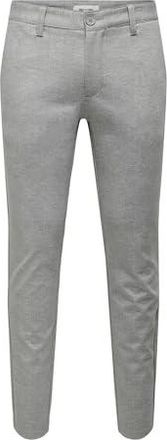 Only & Sons Onsmark Slim Check Pants 9887 Noos Pantalon à Carreaux, Gris Glacier, 28W / 34L Hommes