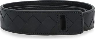 Bottega Veneta Femme, Accessoires, Noir, Taille: M Intrecciato Belt
