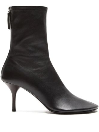 Acne Studios bottes en cuir - Noir