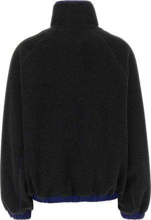 Ami Half-Zip Pile Sweatshirt - Black