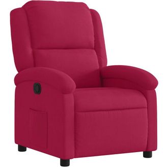 vidaXL Relaxsessel Weinrot Samt - Vidaxl