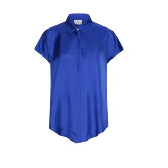 Marella Femme, Blouses et Chemises, Bleu, Taille: 38 FR Shirt