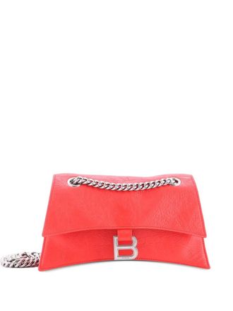 Balenciaga Crush Chain Flap Bag Leather Small crossbody bag - Rot