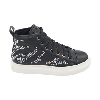 Roberto Cavalli Kim Studs High Sneakers - - Shoes - Herren - Schwarzk - 41 EU