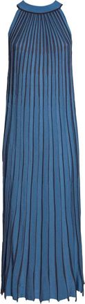 Circus Hotel Femme, Robes, Bleu, Taille: 40 FR Robe Maxi Pliss&eacute;e