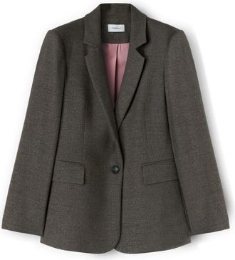 Motivi Femme, Vestes, Gris, Taille: 44 FR Blazer Structur&eacute;