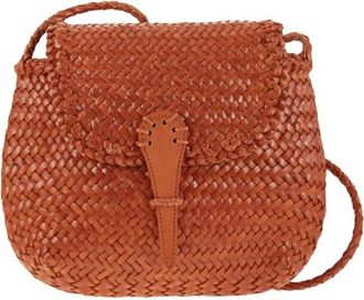 Dragon Diffusion Hobo Bags - Mini City Bag - Woven Leather Bag - Gr. unisize - in Braun - für Damen