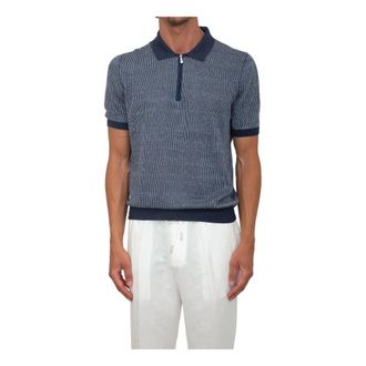 Gran Sasso Polo - - Tops - Herren - Blau - 2XL