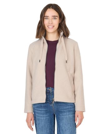 Cecil Damen 2115489 Kurze Jacke, Teddy Vanilla White, XXL