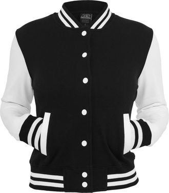 Urban Classics Sweatjacke f&uuml;r Damen (Schwarz/Wei&szlig;)