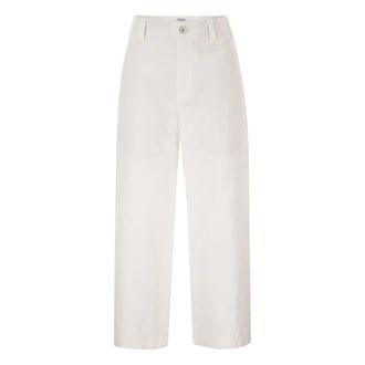 Brunello Cucinelli Chino Crop Hose - - Trousers - Damen - Wei&szlig; - S