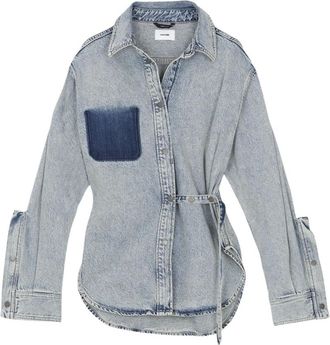 Haikure Femme, Blouses et Chemises, Bleu, Taille: 38 FR Bella Denim Shirt