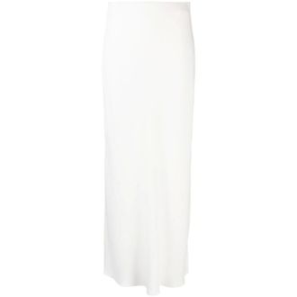 Brunello Cucinelli Femme, Jupes, Blanc, Taille: 38 FR Bias-cut Maxi Skirt