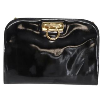 Ferragamo Pre-owned Cuir sacs-ports-paule - Femme - Pre-owned - Noir - Taille: ONE Size