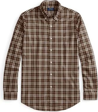 Polo Ralph Lauren Chemise col am&eacute;ricain &agrave; carreaux en coton