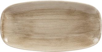 Churchill Stonecast -Oblong Plate Platte- 29,8x15,3cm, Farbe wählbar (Antique Taupe)