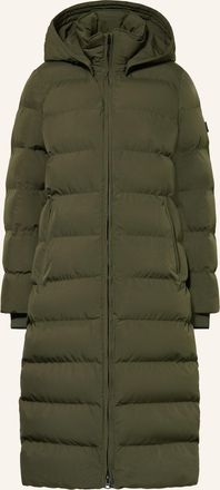Wellensteyn Wellensteyn Steppmantel Goldmine Extra Long Mit Abnehmbarer Kapuze gruen