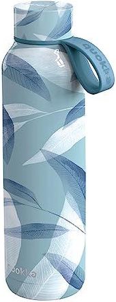 Quokka SOLID MIT HALTERUNG BLUE WIND | THERMOSFLASCHE AUS EDELSTAHL MIT HALTERUNG 630 ML