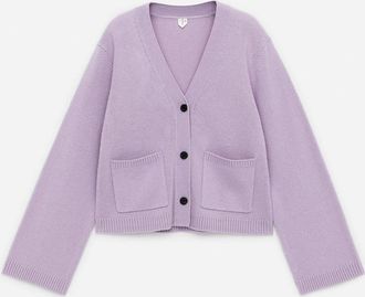 Arket Strickjacke Aus Wolle -Lila