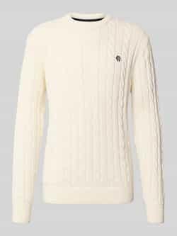 Mc Neal Slim Fit Strickpullover aus reiner Baumwolle