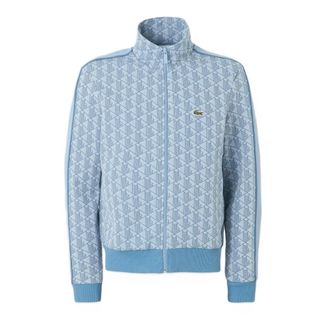 Lacoste Homme, Sweatshirts et sweats &agrave; capuche, Bleu, Taille: M Paris Zip-Up Jacquard Jacket