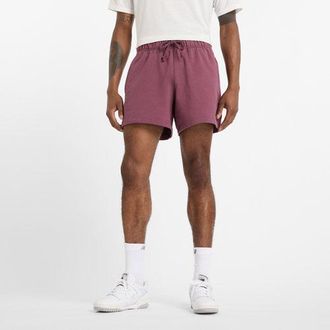 New Balance Homme Athletics French Terry Short 5 en Mauve, Coton, Taille 2XL