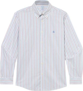 Brooks Brothers Homme, Chemises, Multicolore, Taille: XL Chemise Oxford Regular Fit Infroissable &agrave; Col Boutonn&eacute;